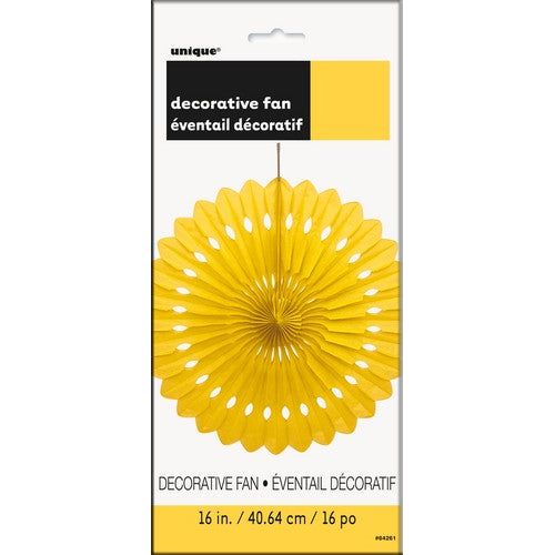 Decorative Fan - Sunflower Yellow