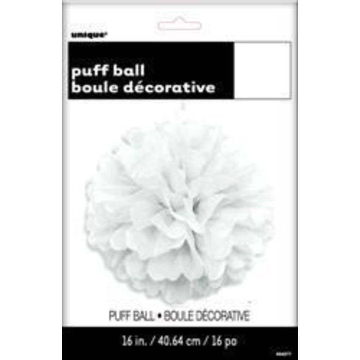 Decorative Puff Ball - Bright White