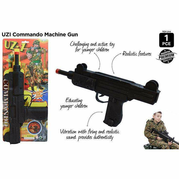 Combat Uzi Machine Gun - Toy