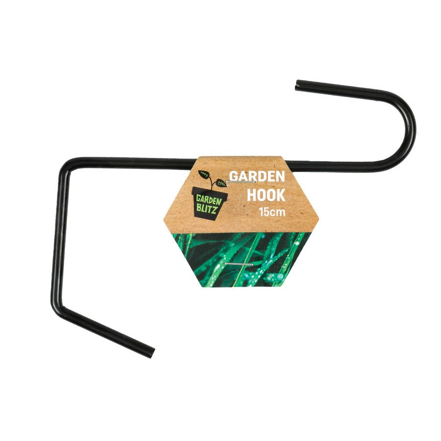 S Shape Garden Hook - Black
