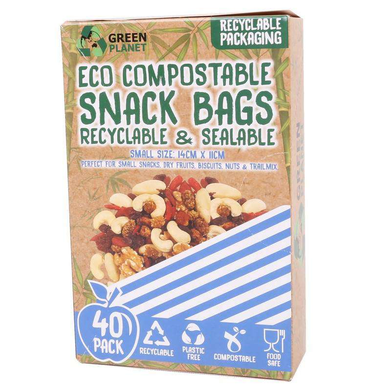 Eco Compostable Snack Bags - Small