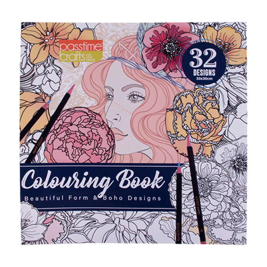 Artist Colouring Book - Beautiful Form & Boho Designs